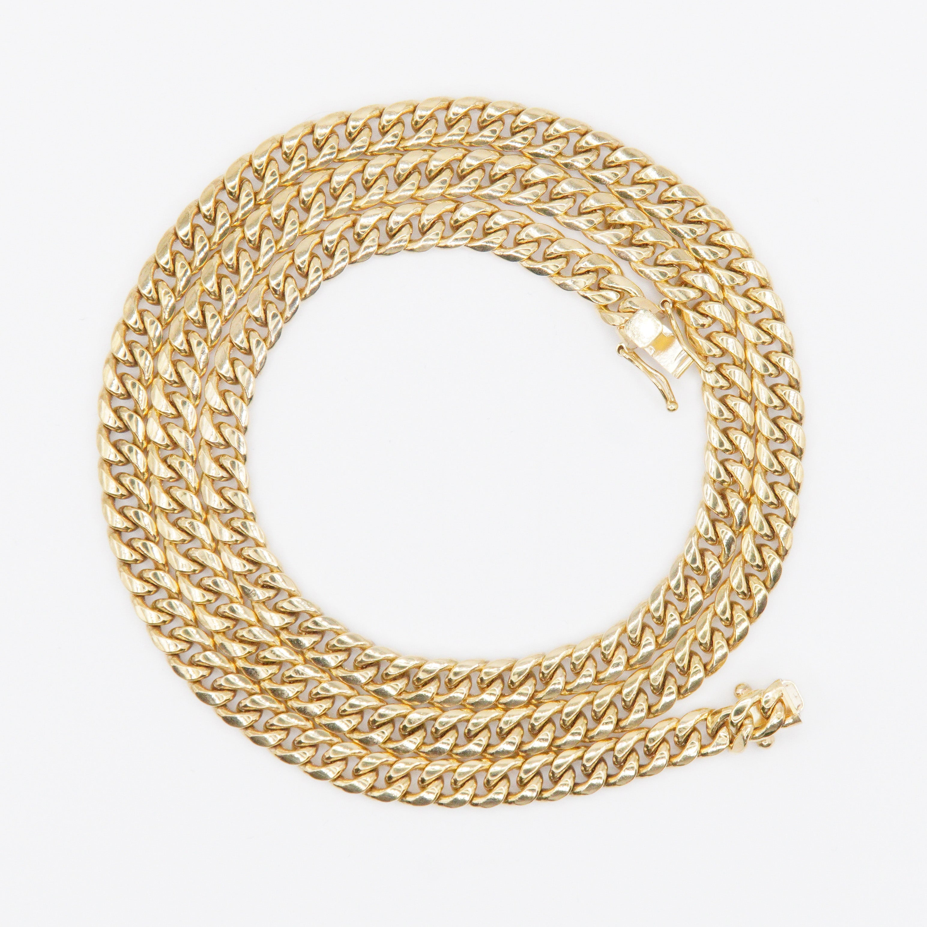 14k Solid Gold 6mm Miami Cuban Chain - 10059
