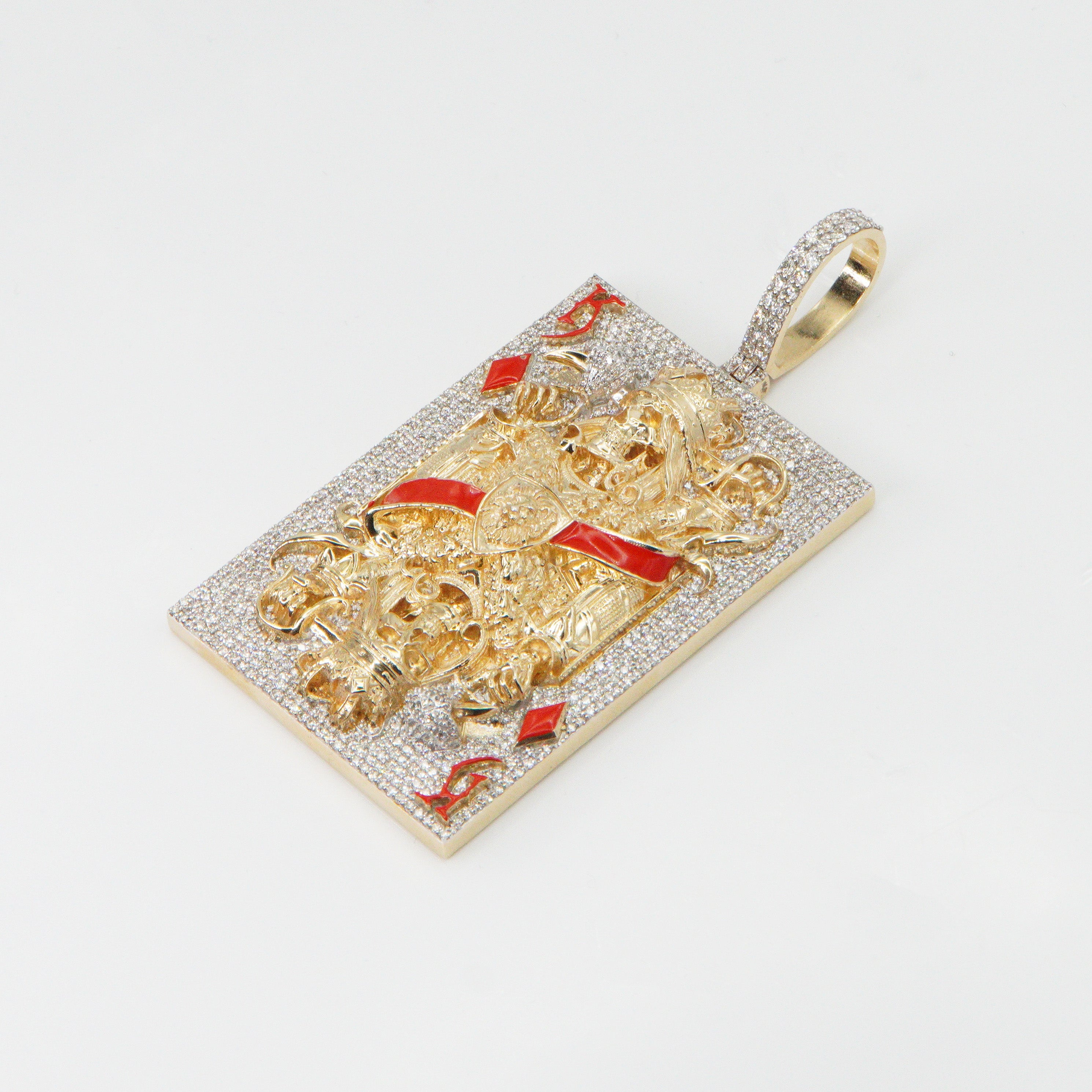 14k Solid Gold VVS Diamond Custom King of Diamonds Pendant 14k Solid Gold VVS Diamond Custom King of Diamonds Pendant